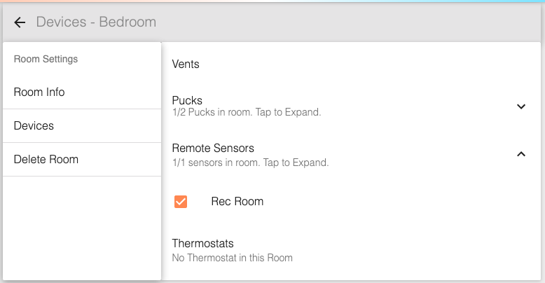 Remote Sensor Room Assignment – Flair